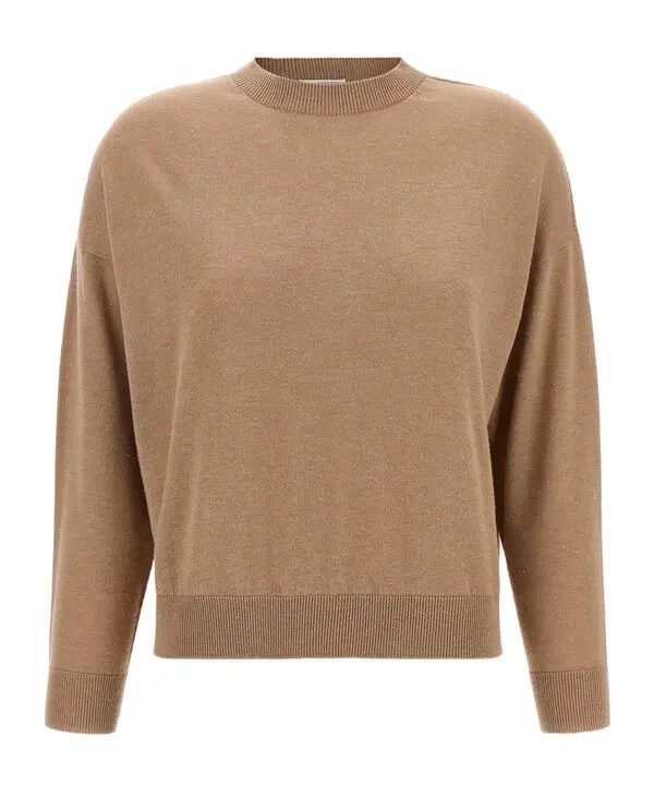 Peserico Relaxed Lurex Knitted Sweater