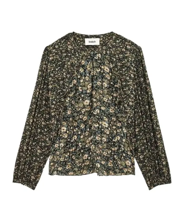 Ba&sh Floral Print Ruffle-detail Blouse
