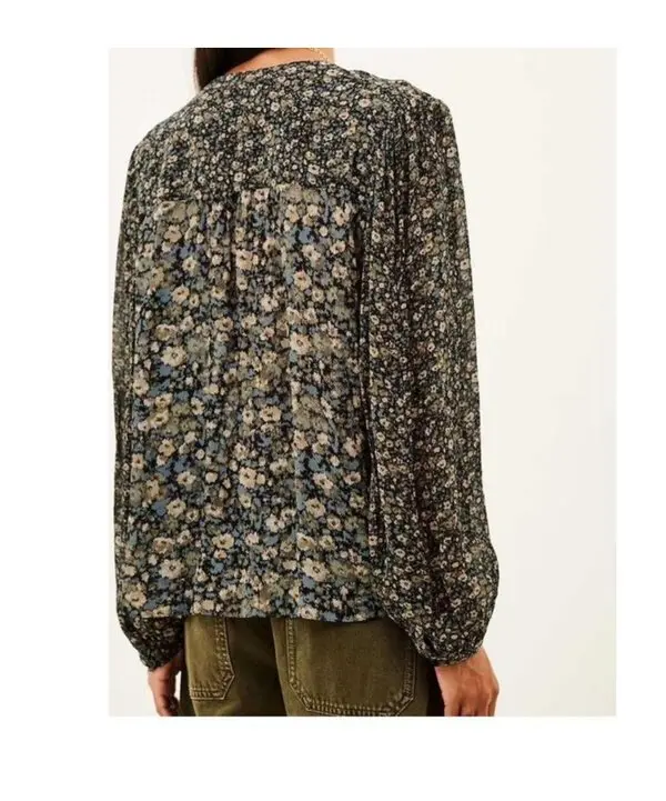 Ba&sh Floral Print Ruffle-detail Blouse
