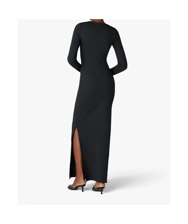 Casablanca Ribbed Jewellery Maxi Dress