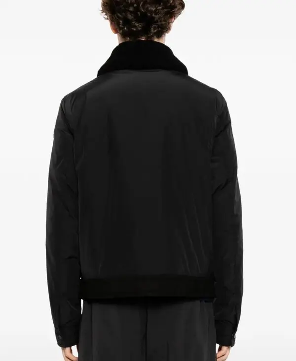 Moncler Shearling-collar Panelled Jacket