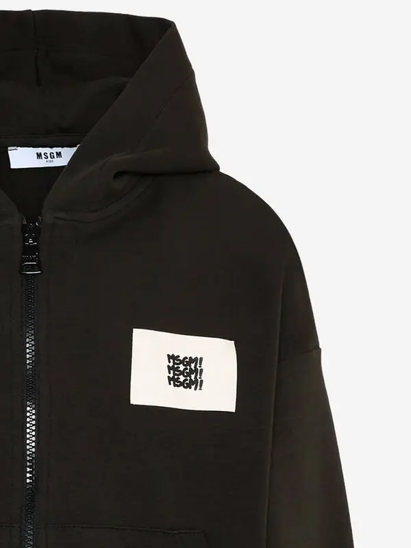 MSGM Hooded Zip Sweatshirt