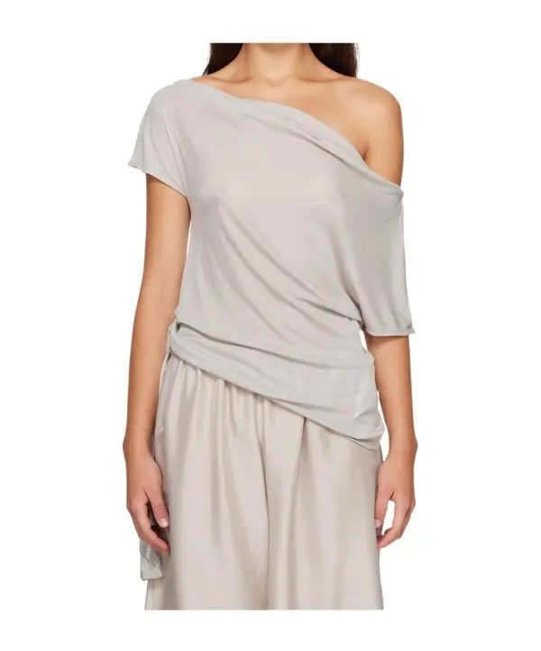 ST. AGNI Knit Off-the-shoulder Top