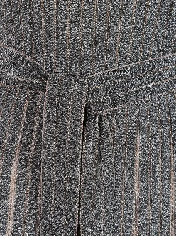 Missoni Long Lamé Belt Dress