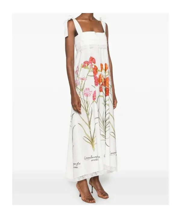 Alberta Ferretti Printed Sleeveless Dress