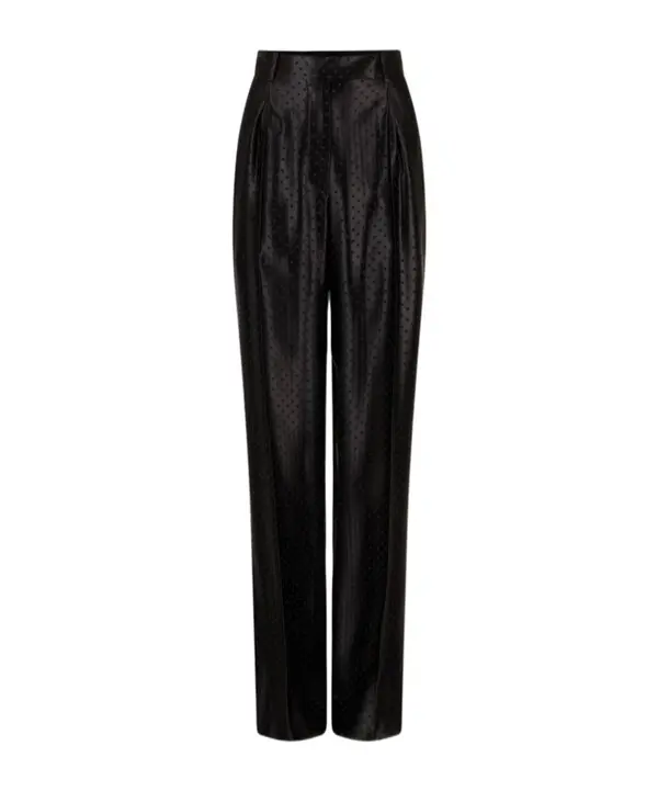 TOM FORD Polka-dot Jacquard Straight-leg Trousers