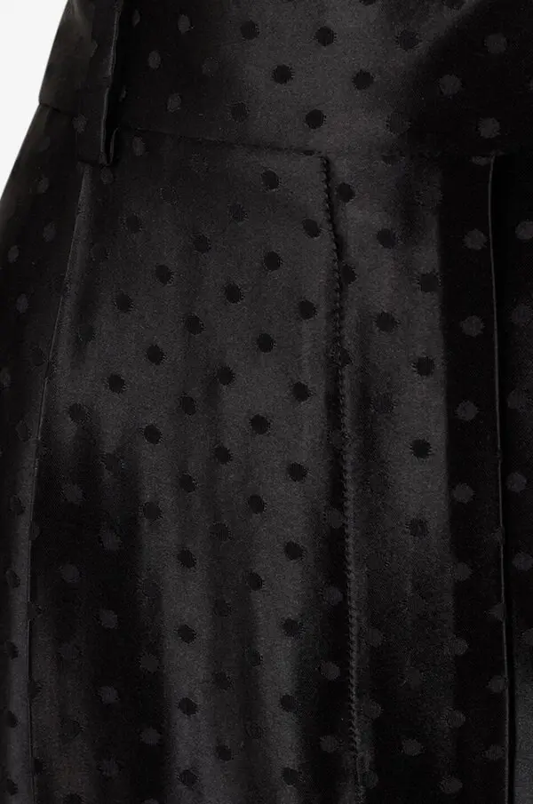 TOM FORD Polka-dot Jacquard Straight-leg Trousers