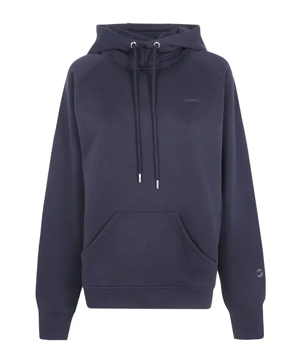 Coperni Logo-print Raglan-sleeve Hoodie - Black