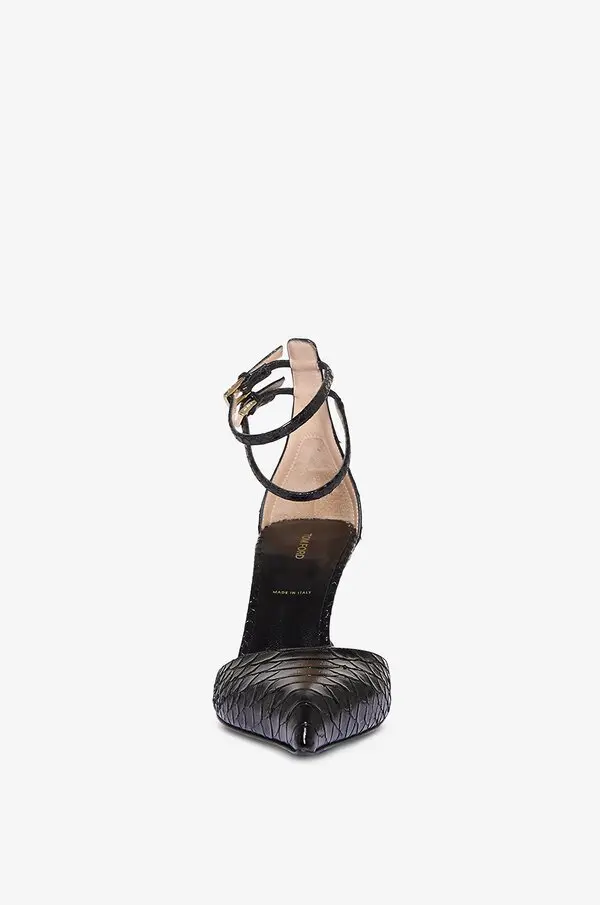 TOM FORD Snakeskin-effect Ankle-strap Low-cut Shoes