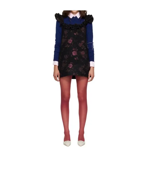 SHUSHU/TONG Straight-cut Dress - Black