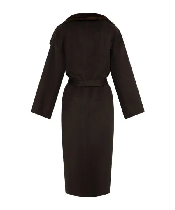 YVES SALOMON Double-faced Wool Coat: Cashmere And Mink Fur