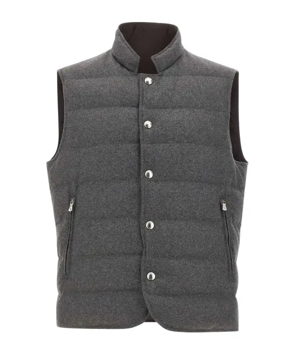 Eleventy Reversible Padded Down Vest - No
