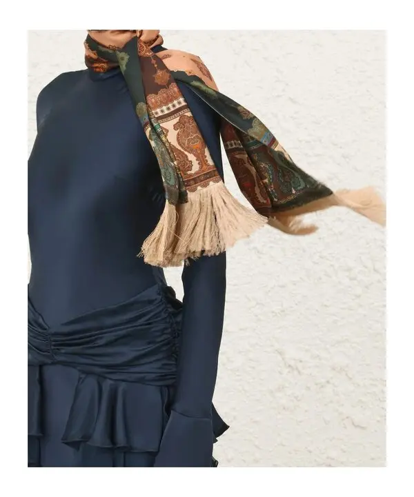 Zimmermann Printed Tassel Shawl