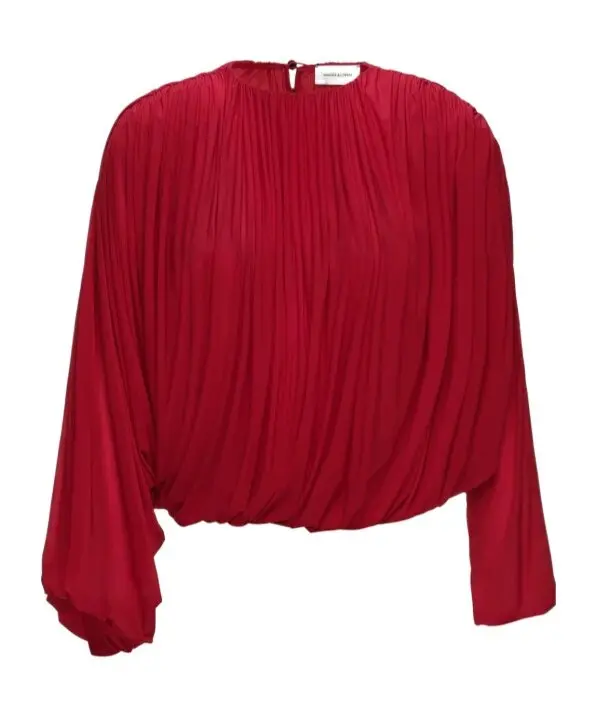Magda Butrym Draped Long-sleeve Top