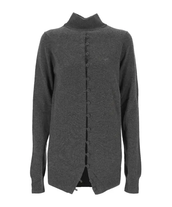 MUGLER Cashmere Open Cardigan