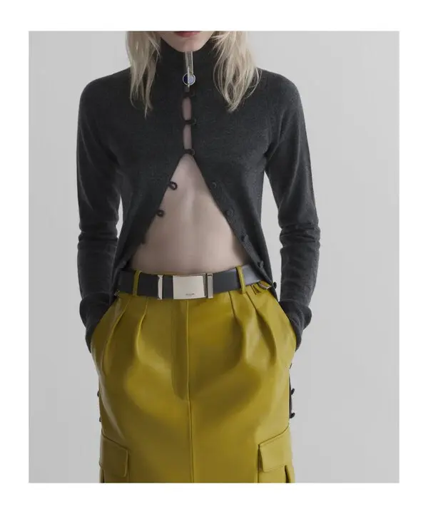 MUGLER Cashmere Open Cardigan