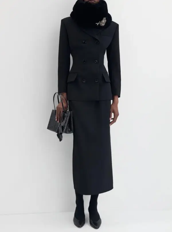 Magda Butrym Column Wrap Skirt