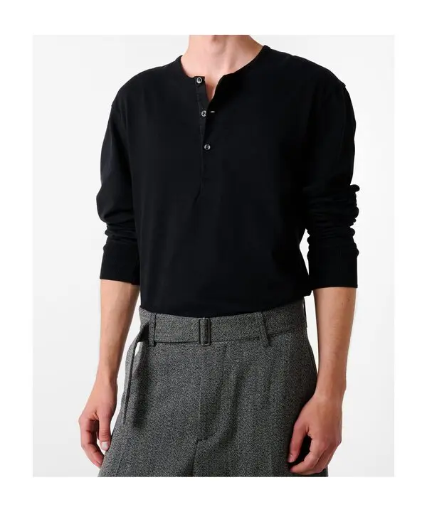 Studio Nicholson Henley Long Sleeve T-shirt