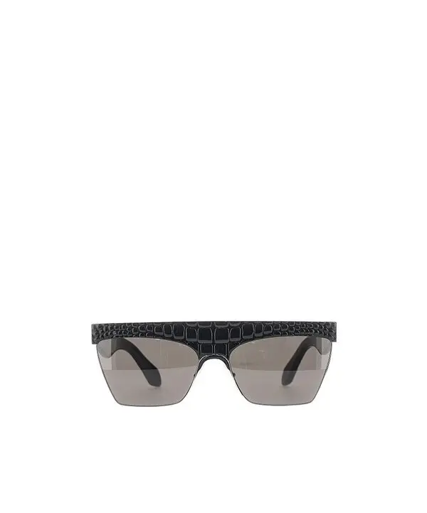 Alaïa Framed Sunglasses - Black Silver