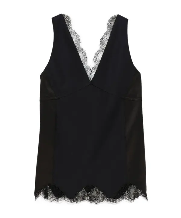 Carven Lingerie Top In Flannel