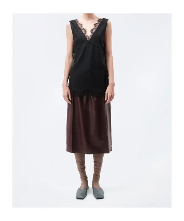 Carven Lingerie Top In Flannel
