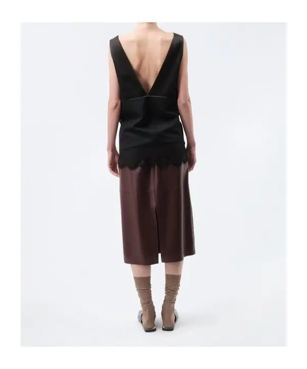 Carven Lingerie Top In Flannel