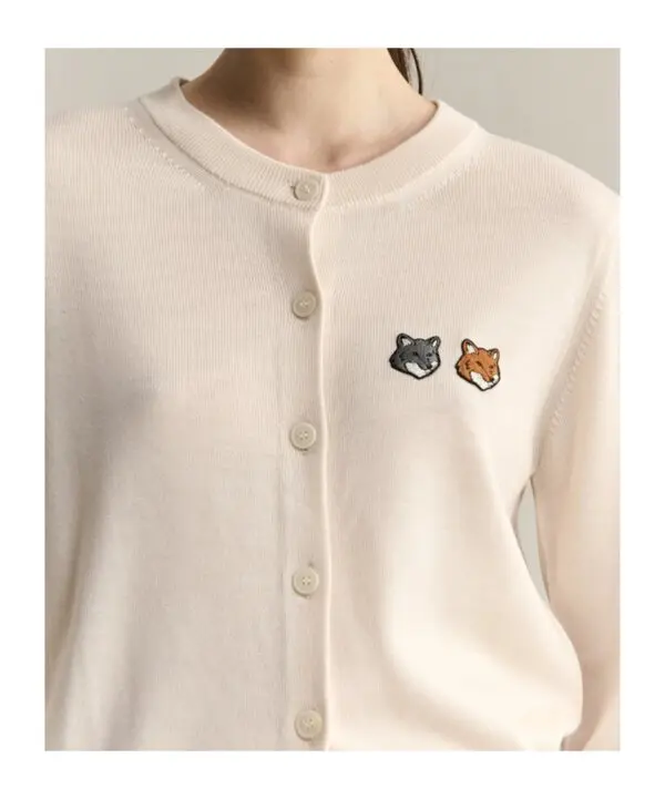 Maison Kitsuné Double Fox Head Patch Cardigan