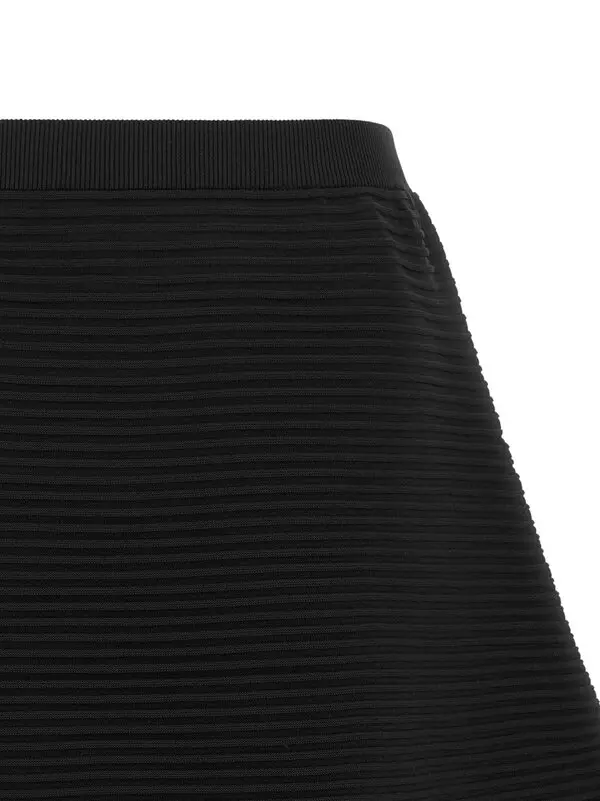 Issey Miyake Zig Zag Knit Long Knitted Skirt