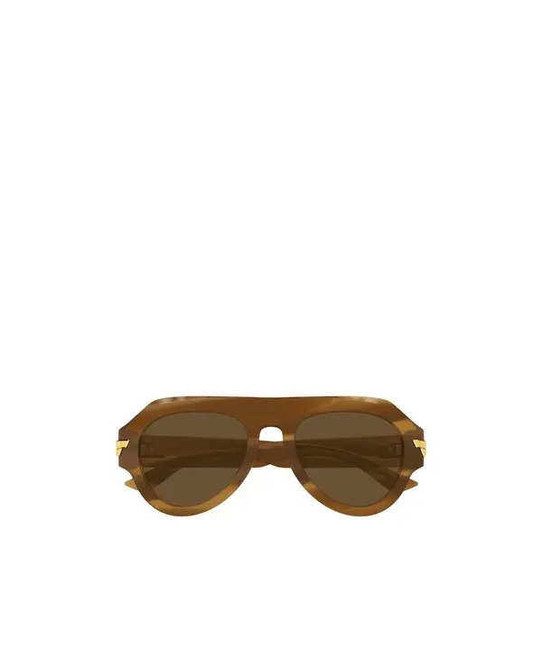 Bottega Veneta Mitre Aviator Frame Sunglasses