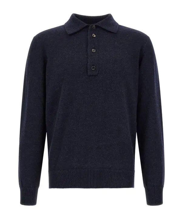 Zegna Long-sleeve Polo Shirt - Blue