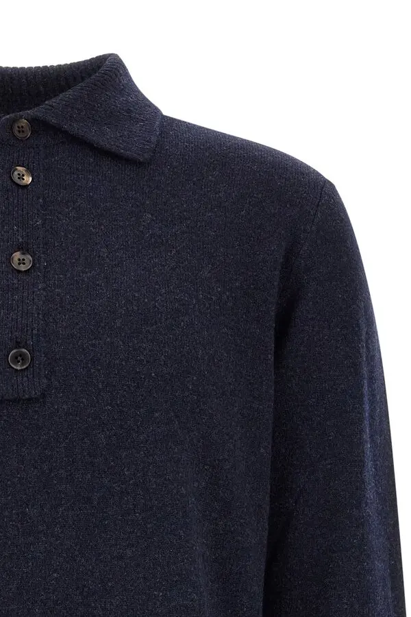 Zegna Long-sleeve Polo Shirt - Blue