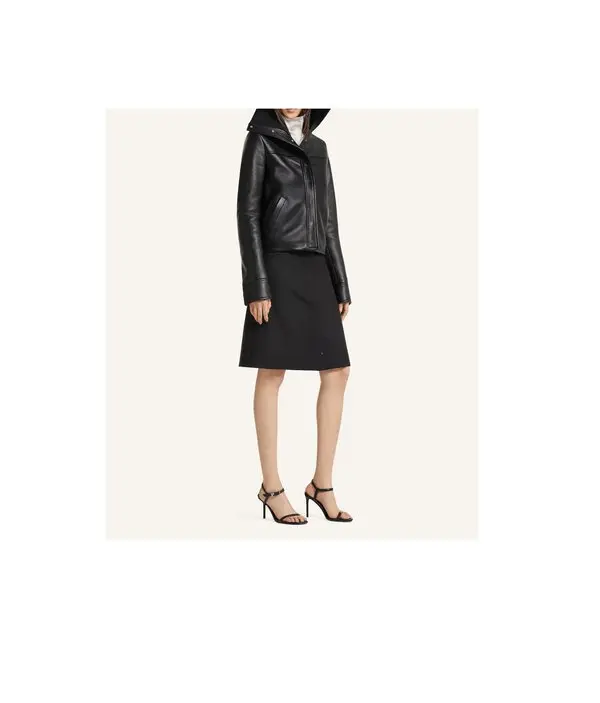 COURREGES Courrèges High Collar Leather Jacket