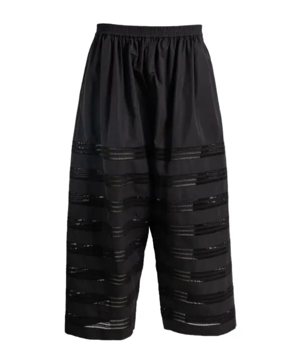 Alaïa Sheer Stripe Wide-leg Pants
