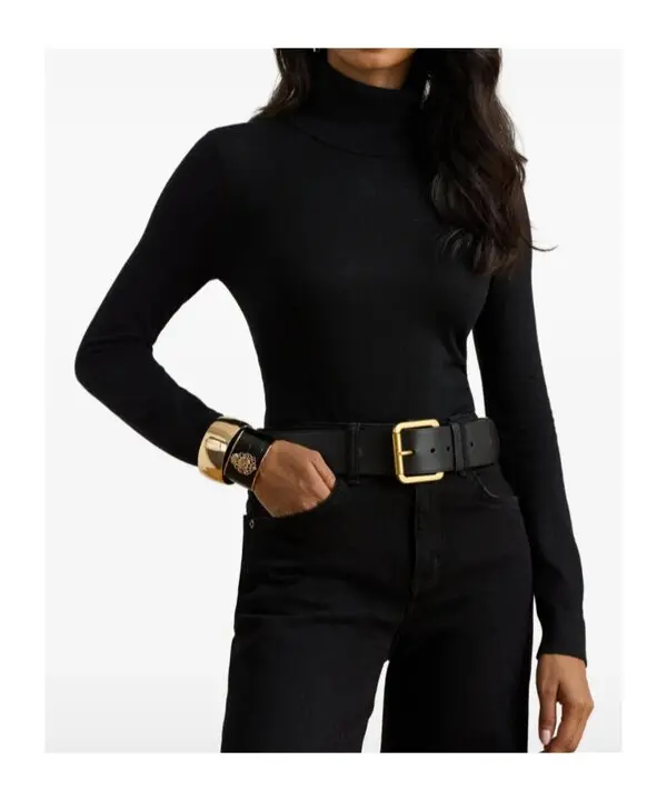 Ralph Lauren Logo-plaque Turtleneck Sweater