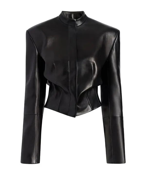 Khaite Long-sleeve Leather Jacket