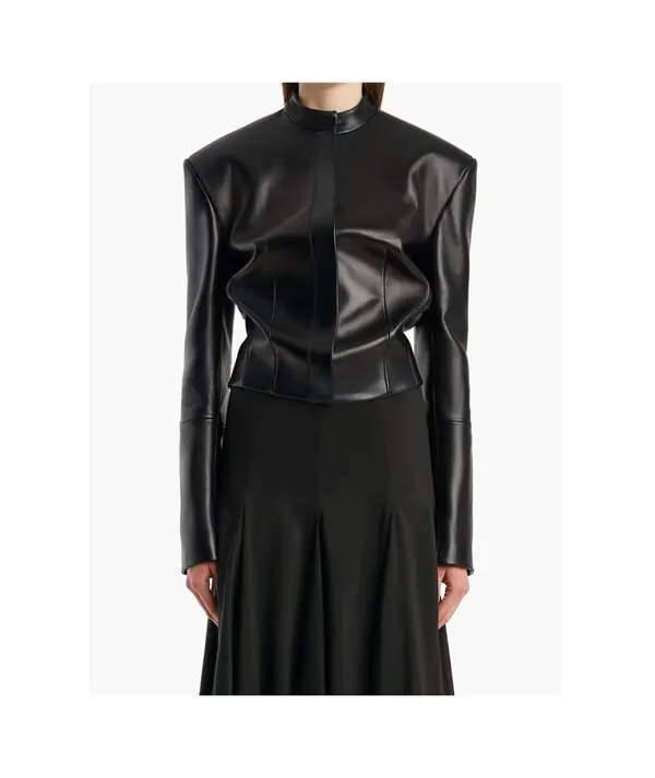 Khaite Long-sleeve Leather Jacket