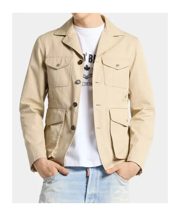 Dsquared2 Military Chic Utility Cotton Jacket