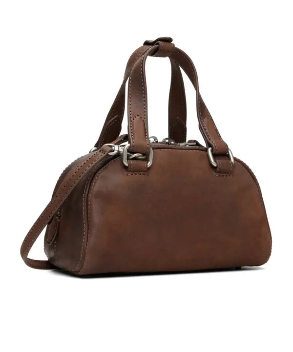 DIESEL® Oval D Leather Shoulder Bag