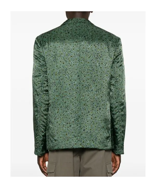 Dries Van Noten Floral Print Single-breasted Blazer