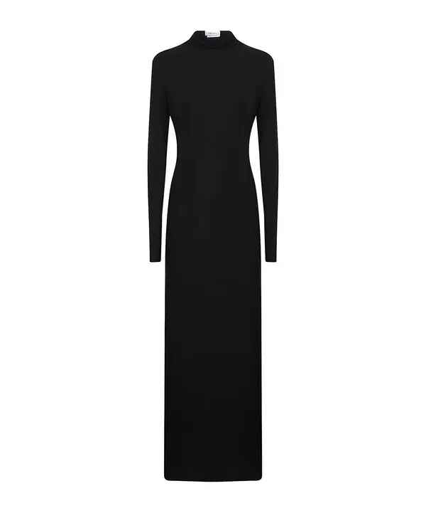 Alexander McQueen Knitted Blend Maxi Skirt
