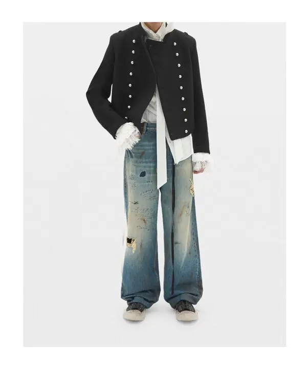 ANN DEMEULEMEESTER Long-sleeve Casual Jacket