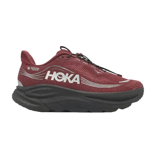 HOKA® Clifton Gtx 2e Wide Silver - Red