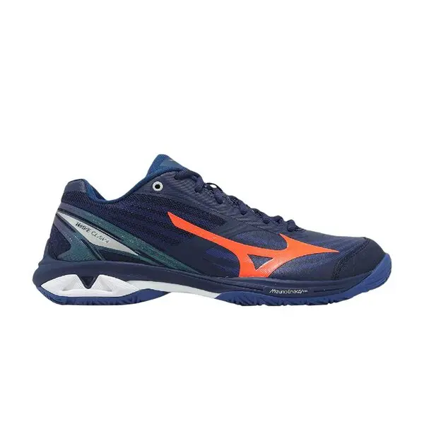 Mizuno Wave Claw 4 Wide 'navy Orange - Blue