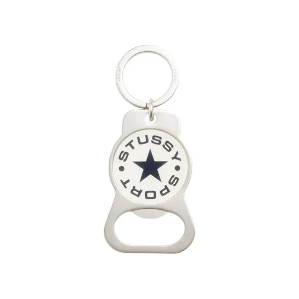 StÜssy Bottle Opener Keychain - Silver
