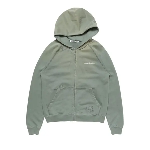 Acne Studios Mended Fleece Hoodie 'slate