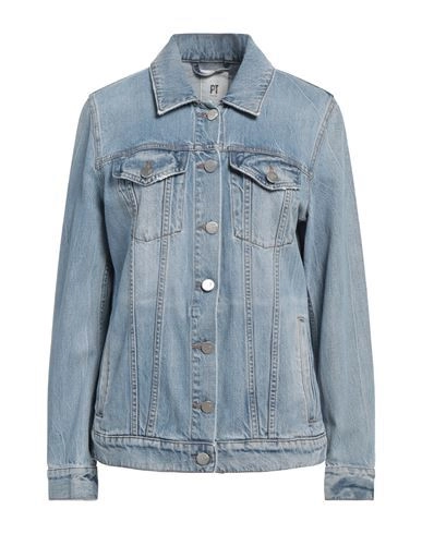PT TORINO Denim Outerwear Size Cotton, Lyocell