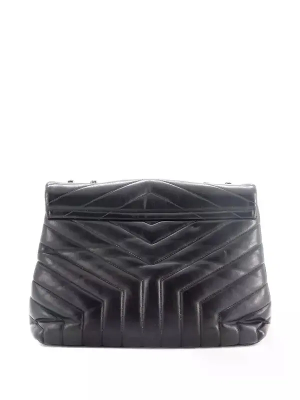 Saint Laurent Loulou Matelasse Chevron Leather Medium Shoulder Bag