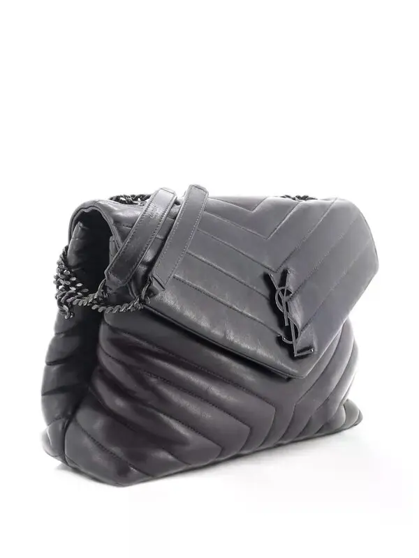 Saint Laurent Loulou Matelasse Chevron Leather Medium Shoulder Bag