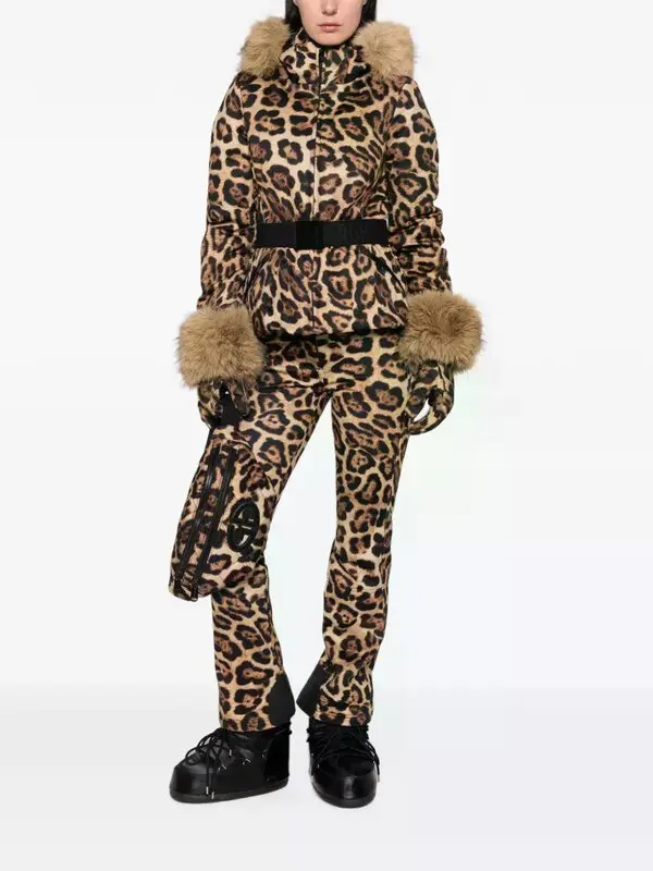 Goldbergh Jagger Leopard-print Ski Jacket - Neutrals