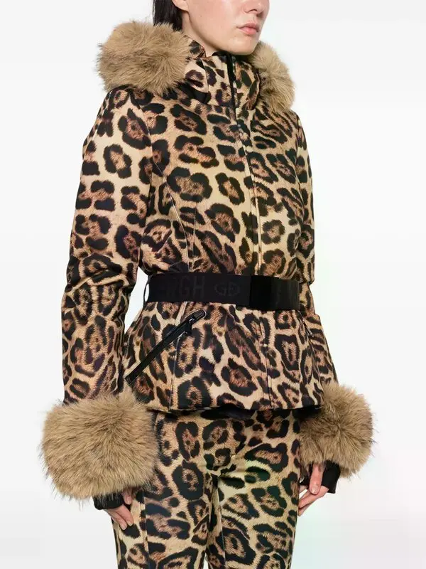 Goldbergh Jagger Leopard-print Ski Jacket - Neutrals